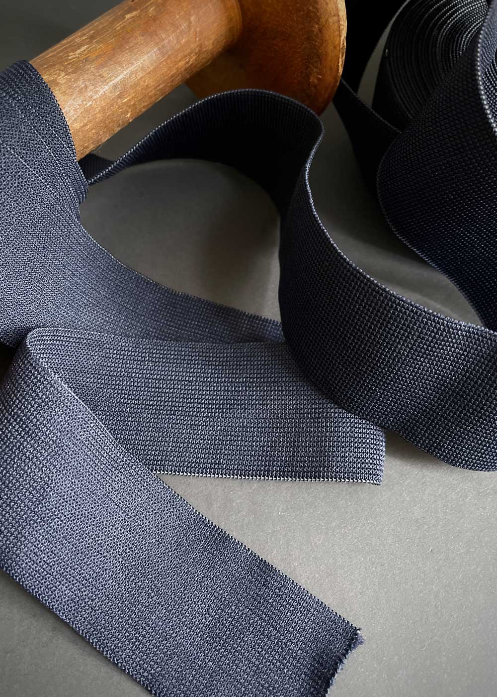 50mm Knitted Elastic - Navy – Miss Maude