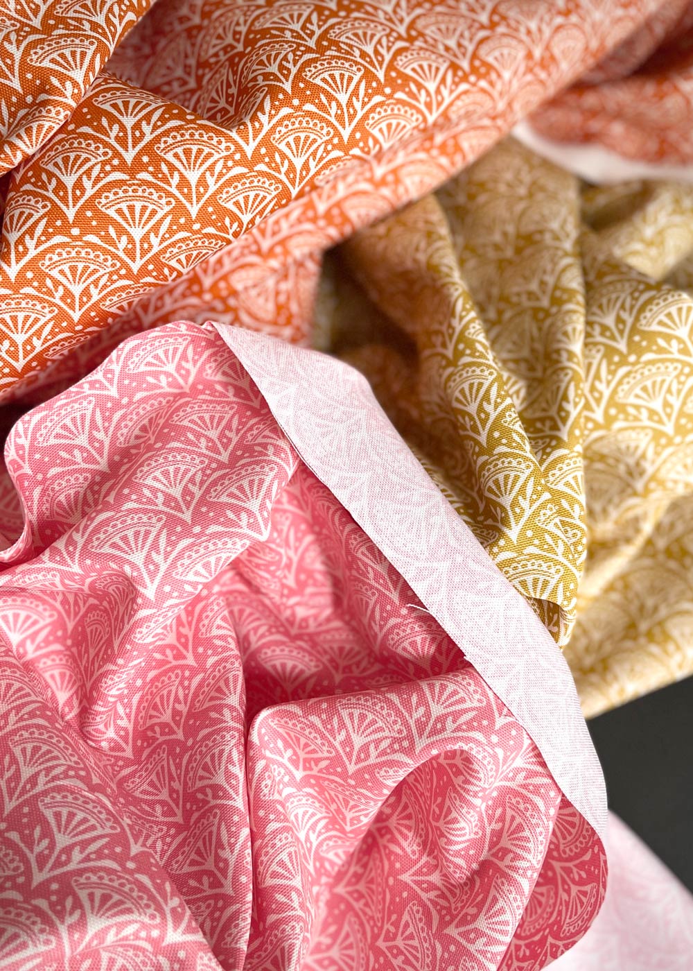 Florence Pink, Cotton Canvas Fabric – Miss Maude