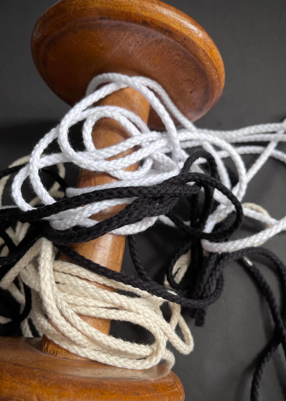 5mm Cotton Cord - Black, White, Natural – Miss Maude