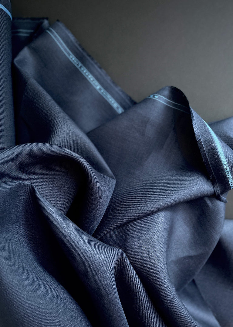 Atelier Belgium Linen Twill - Navy – Miss Maude