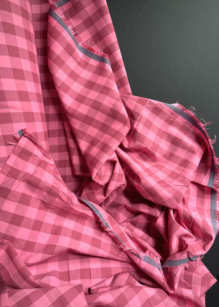 ️Pure Cotton Gingham Shirting - Raspberry Fool – Miss Maude