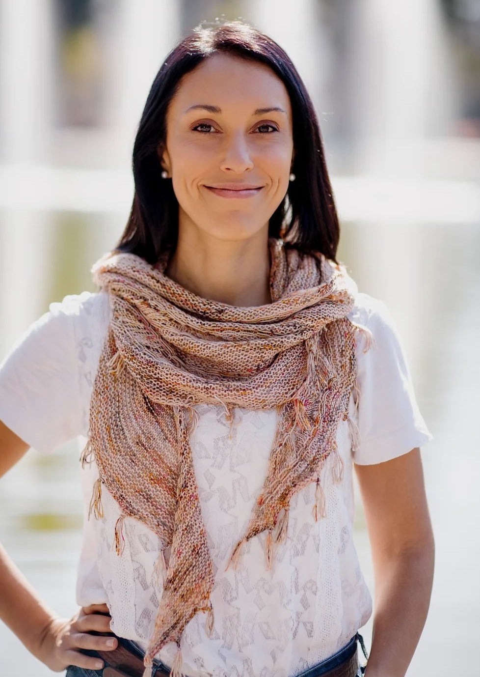 🧶The Lone Skein Shawl, Joji. Print Knitting Pattern – Miss Maude