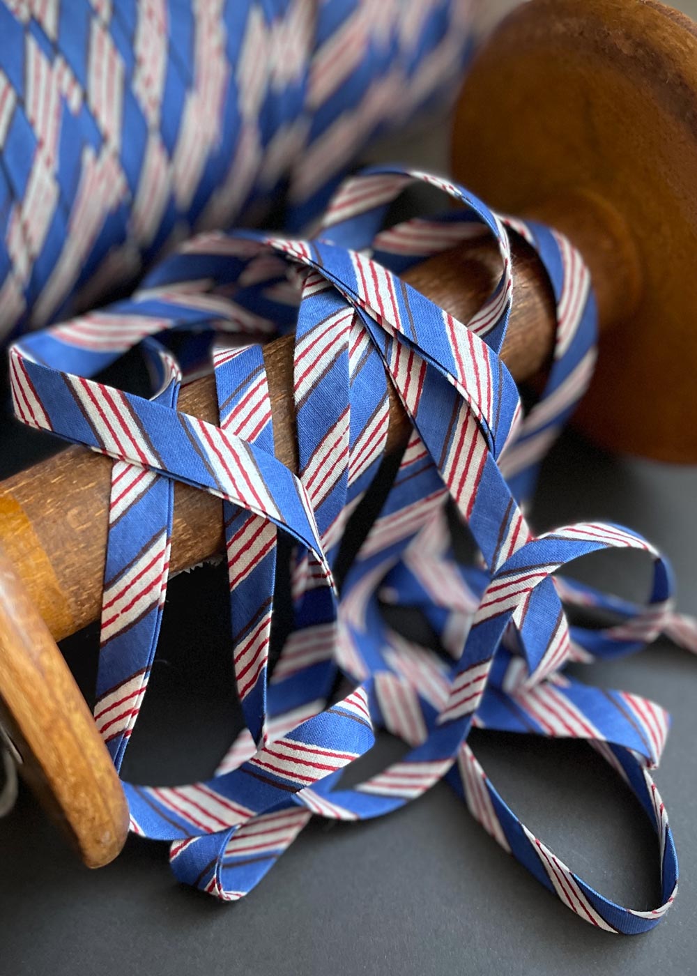 DOUBLE FOLD BIAS BINDING, Candy Stripe Bubblegum – Miss Maude