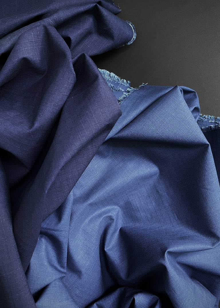 Cotton Ripstop Fabric - Indigo Blue – Miss Maude