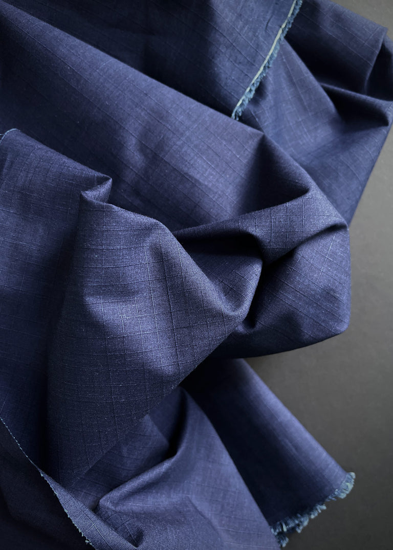 Cotton Ripstop Fabric - Indigo Blue – Miss Maude