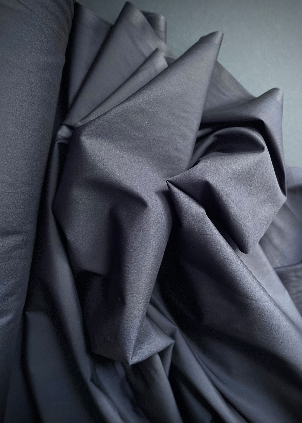 Go to Organics - Fine Cotton Poplin. Dark Ink Navy – Miss Maude
