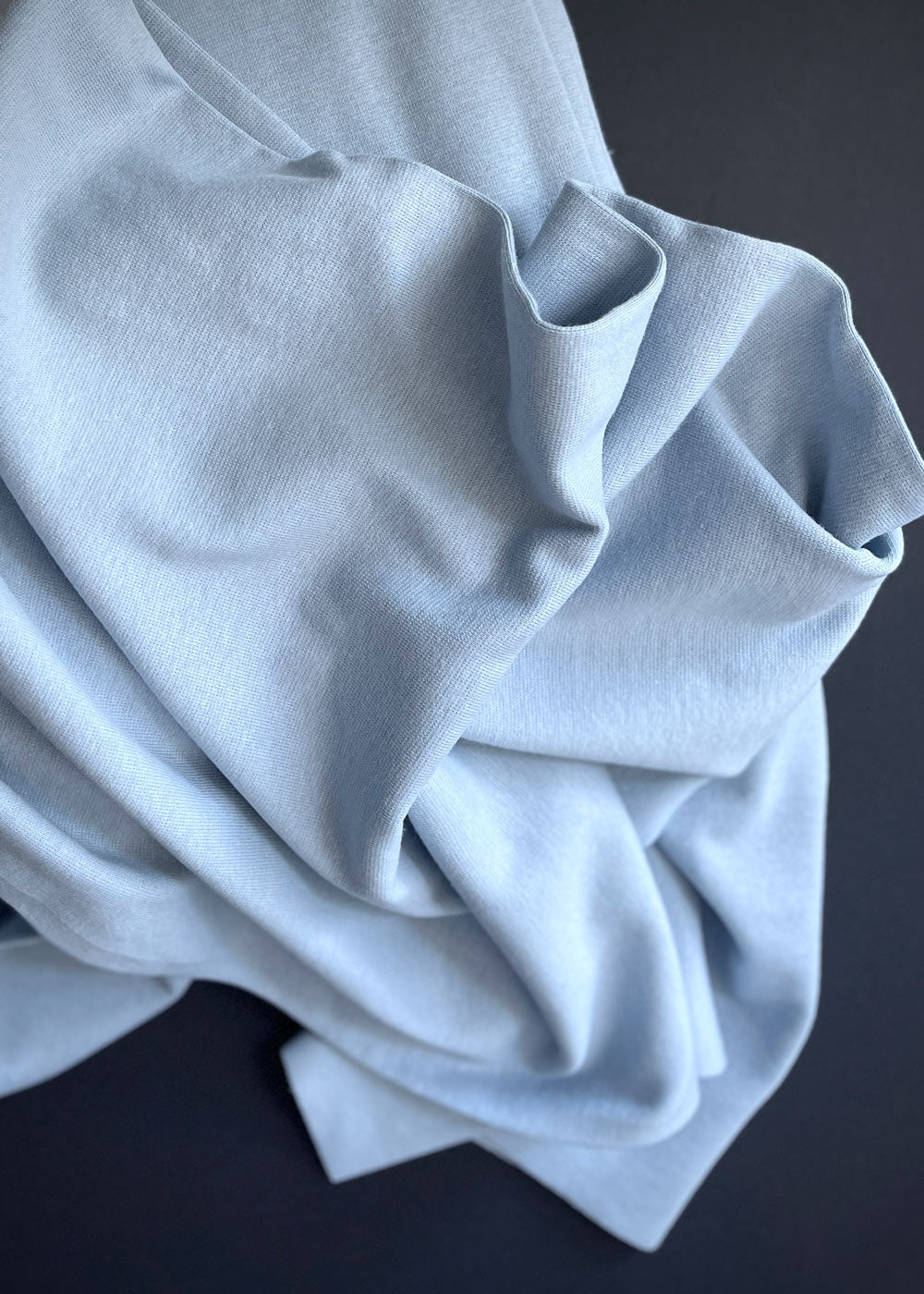 ️Go To Organics - Cotton Ribbing, Sky Blue – Miss Maude