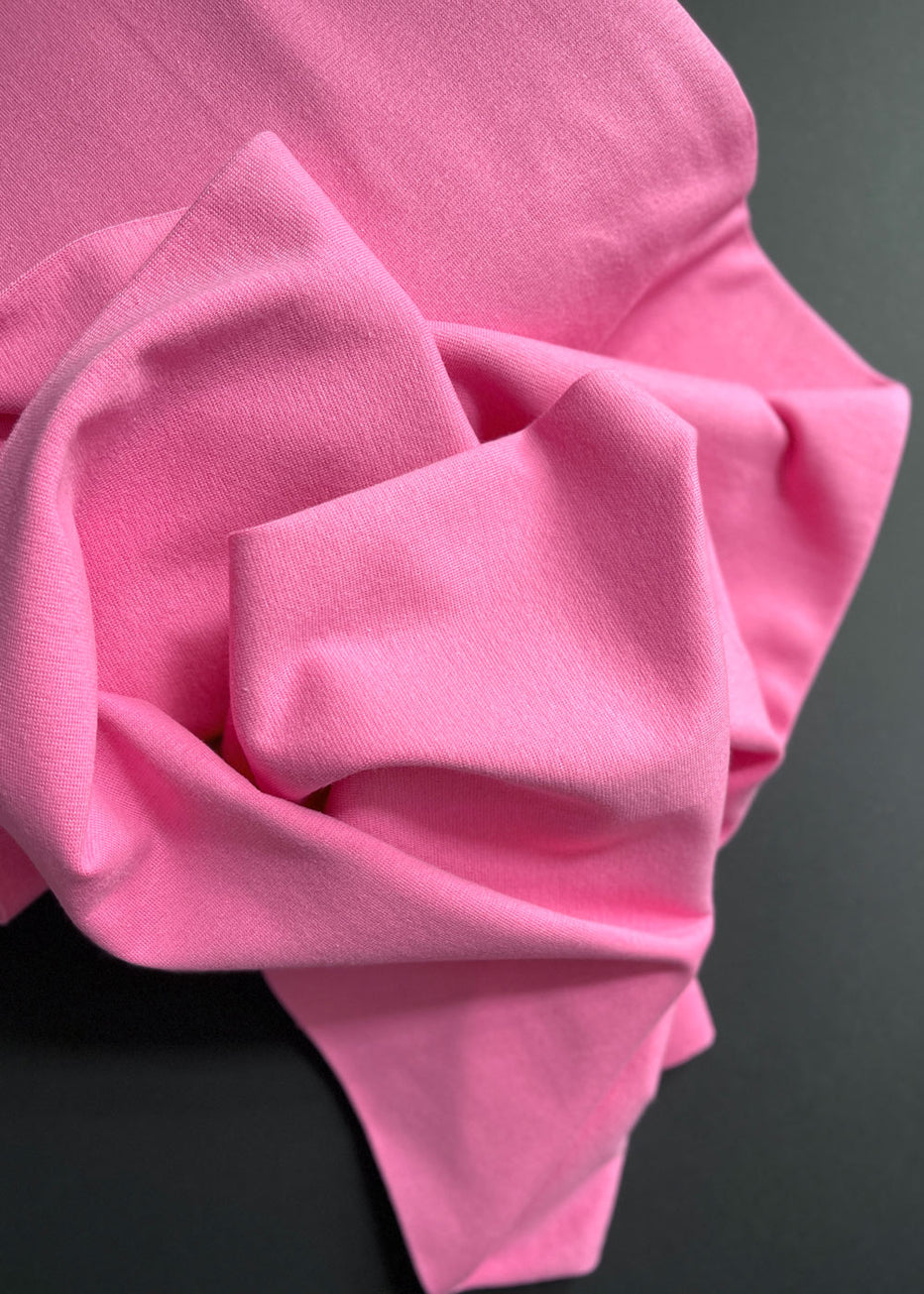 ️Go To Organics - Cotton Ribbing, Neon Pastel Pink – Miss Maude