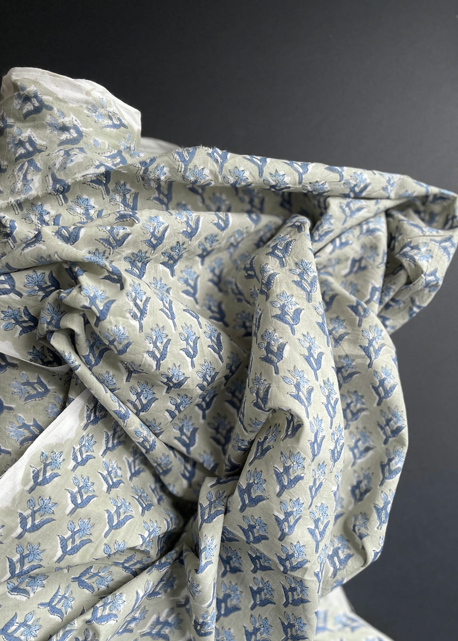 Hand Printed Cotton - Anis – Miss Maude