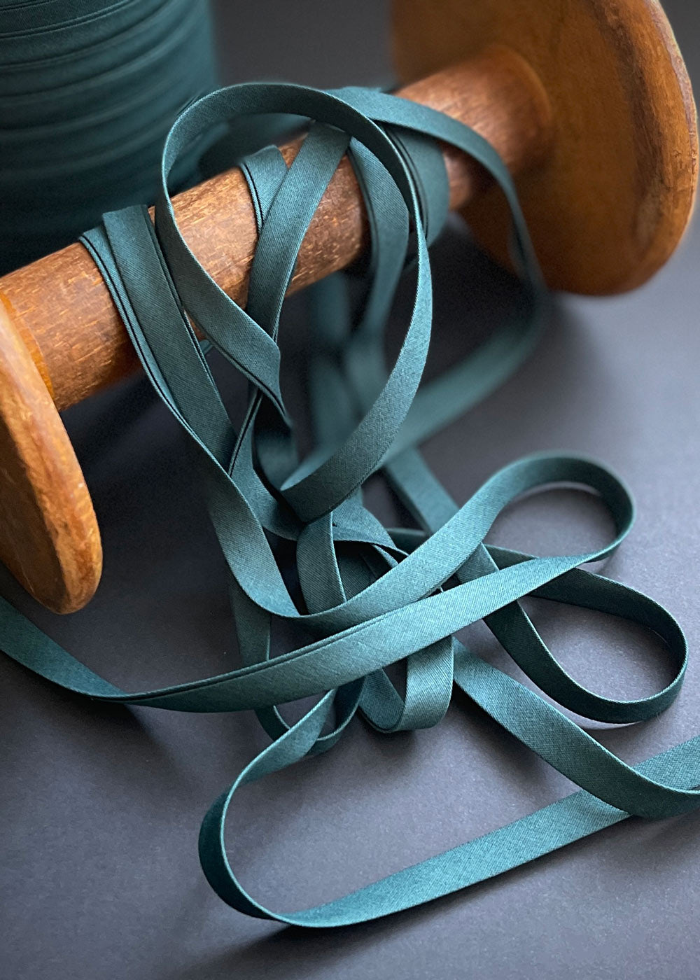 Organic Cotton Double Fold Bias Binding, Bottle Green – Miss Maude