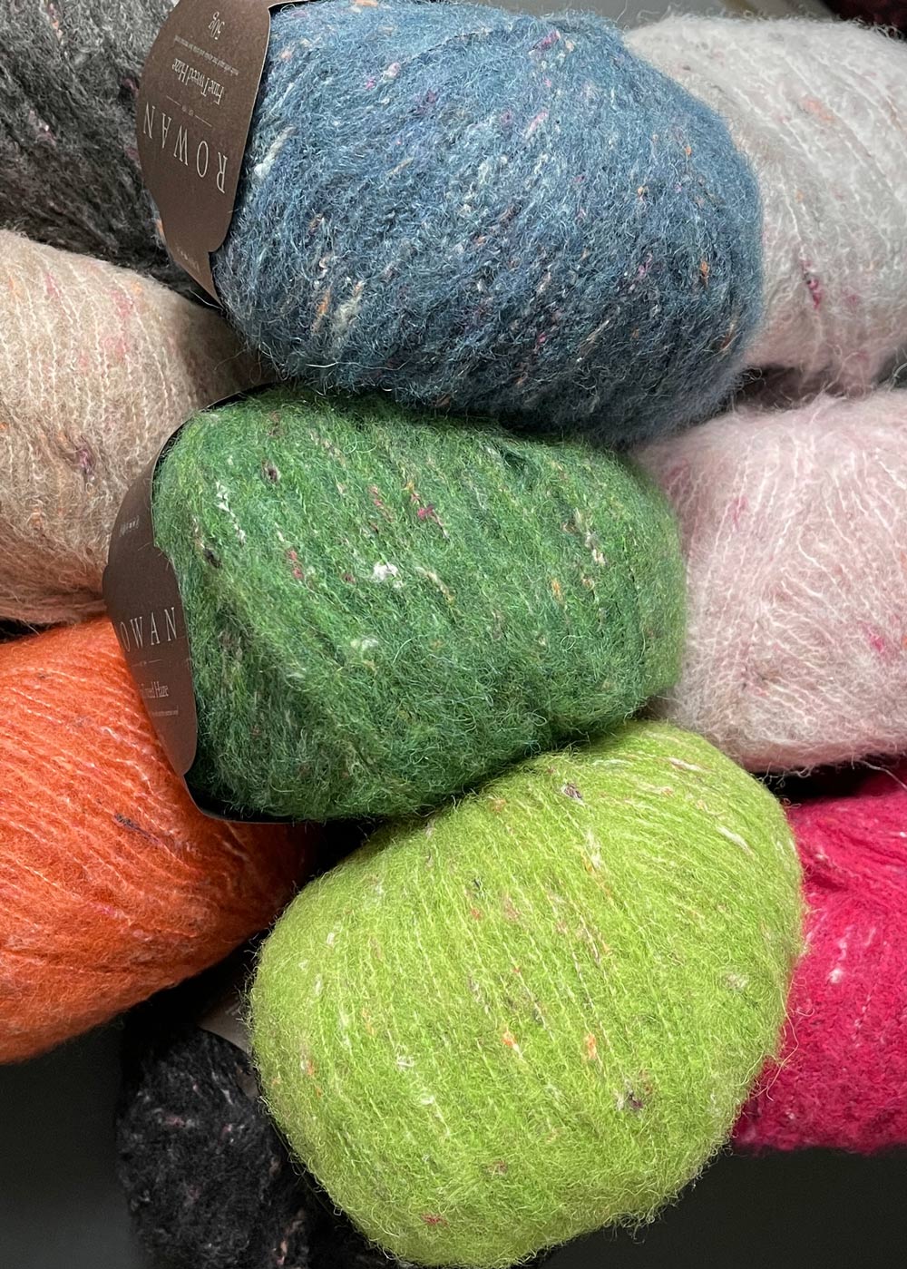 Rowan Yarn. Fine Tweed Haze - Rose Bright Pink 003 – Miss Maude