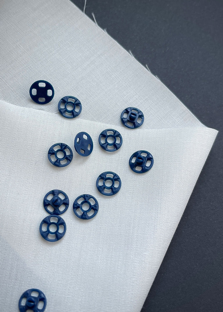 Snap Fasteners - Navy 8.6mm – Miss Maude