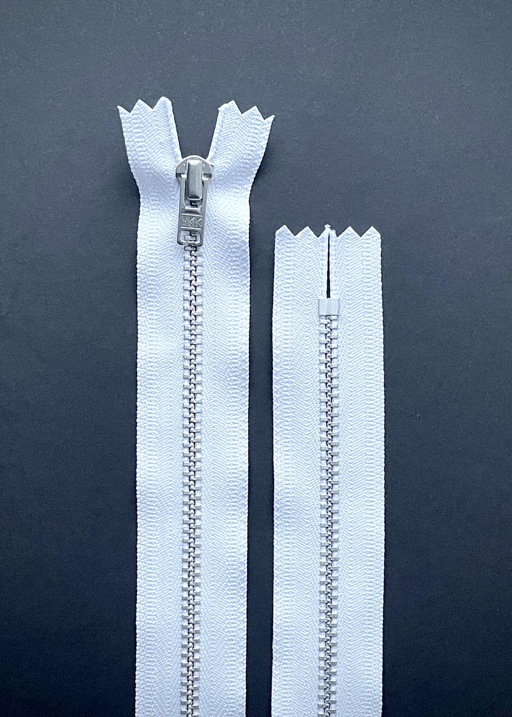 *YKK Nickel Trouser Zip - Bright White – Miss Maude