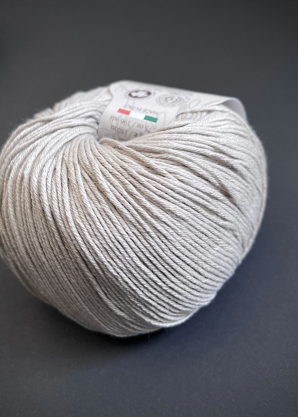 Bio Sesia 5 Organic Cotton Yarn 4ply. Pumice 2778 – Miss Maude