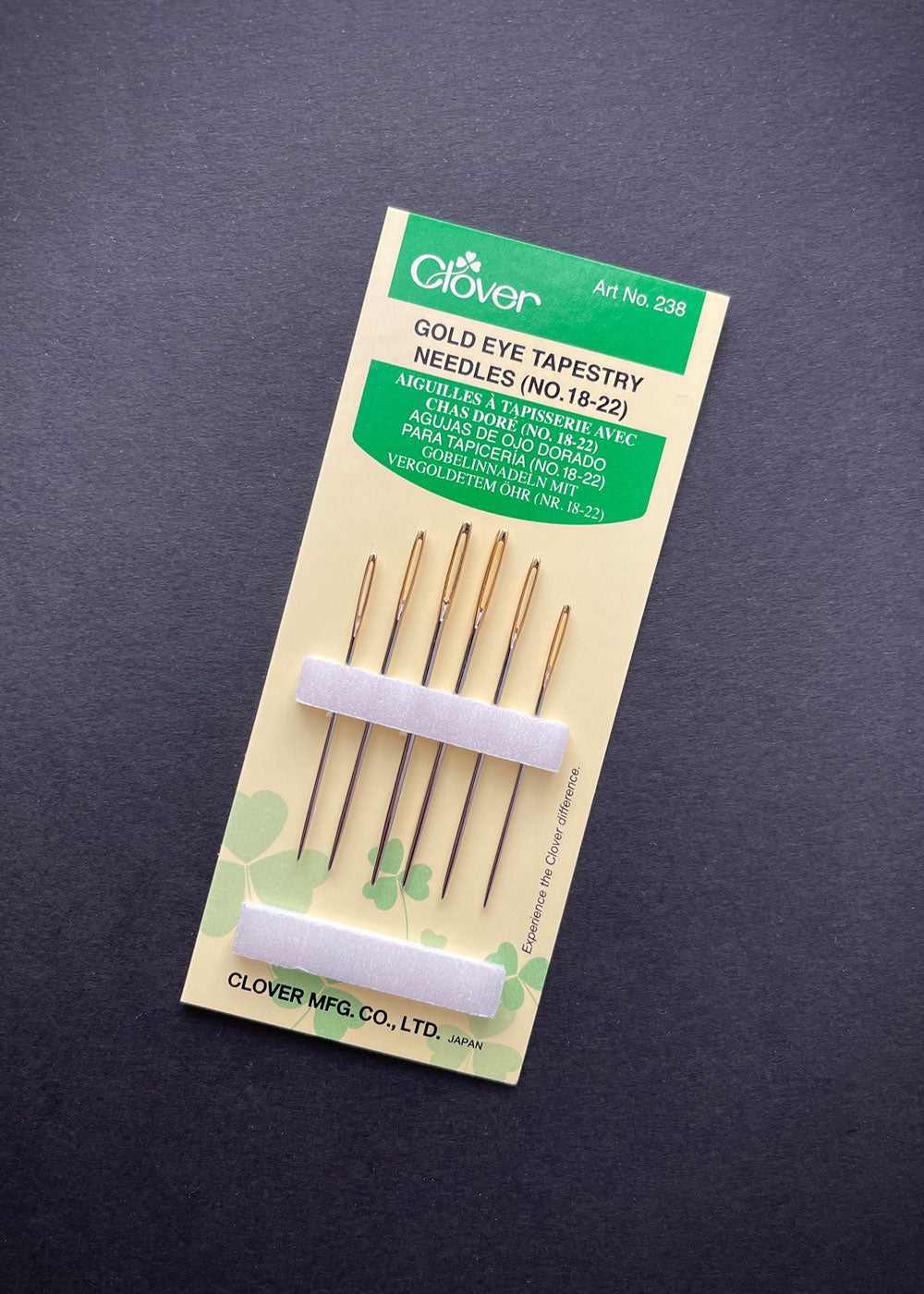 *Clover Gold Eye Tapestry Needles – Miss Maude
