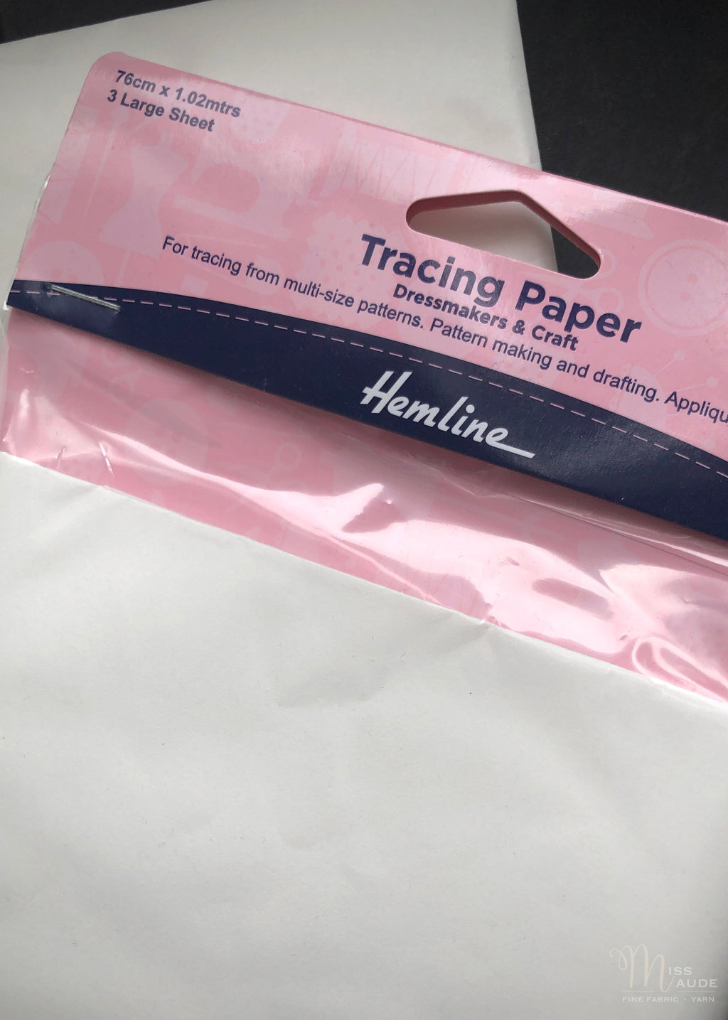 *Tracing paper for pattern making – Miss Maude
