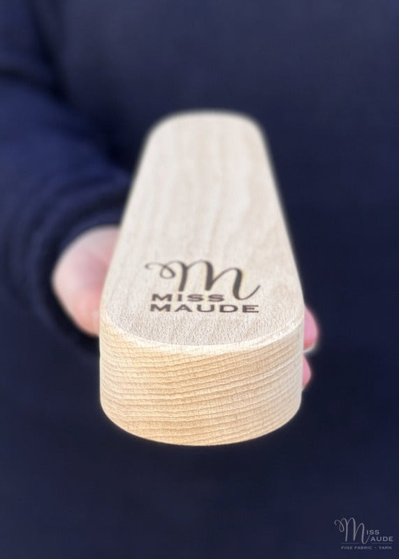 *Hand Crafted Wooden Tailor's Clapper – Miss Maude