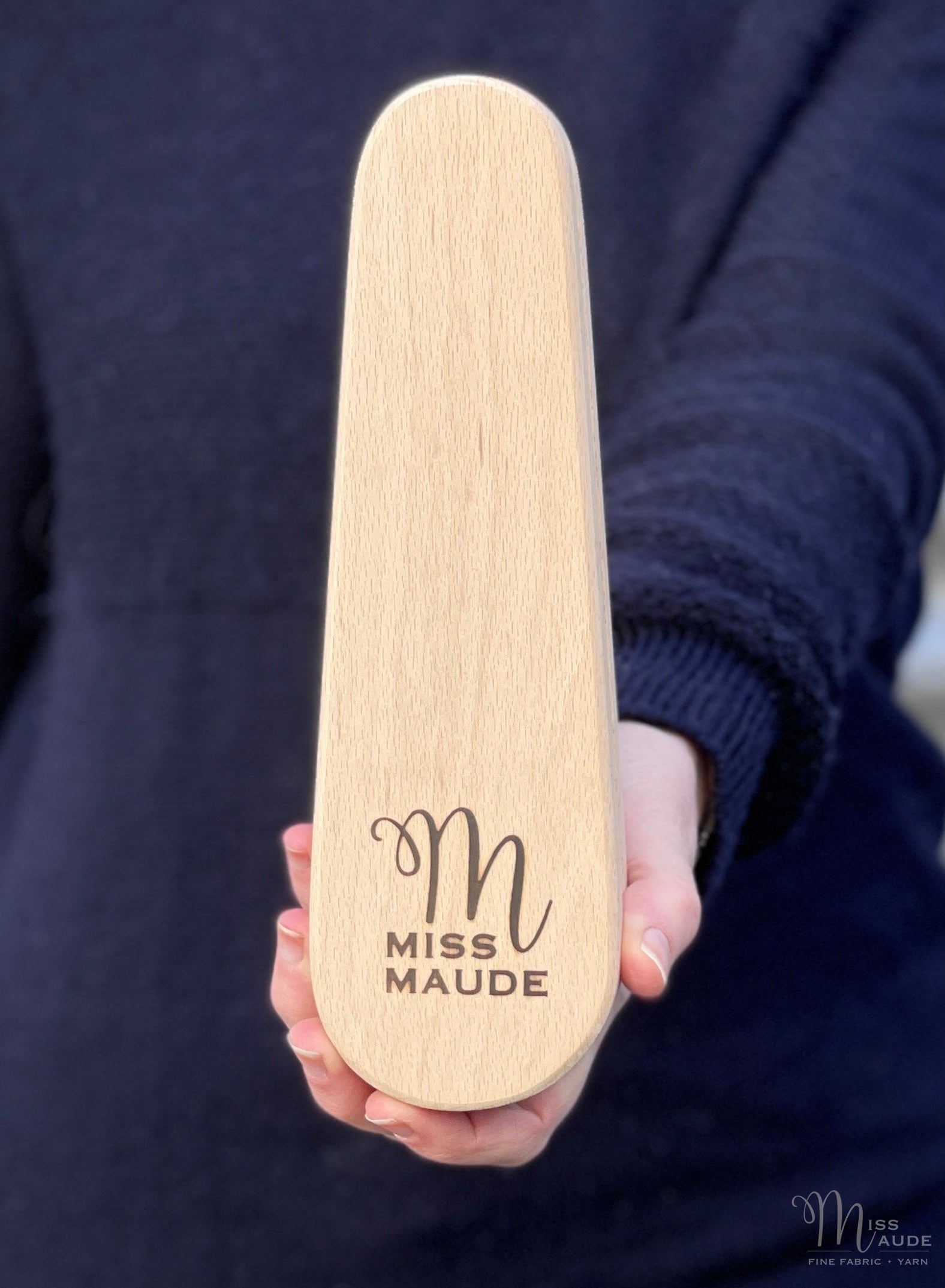*Hand Crafted Wooden Tailor's Clapper – Miss Maude