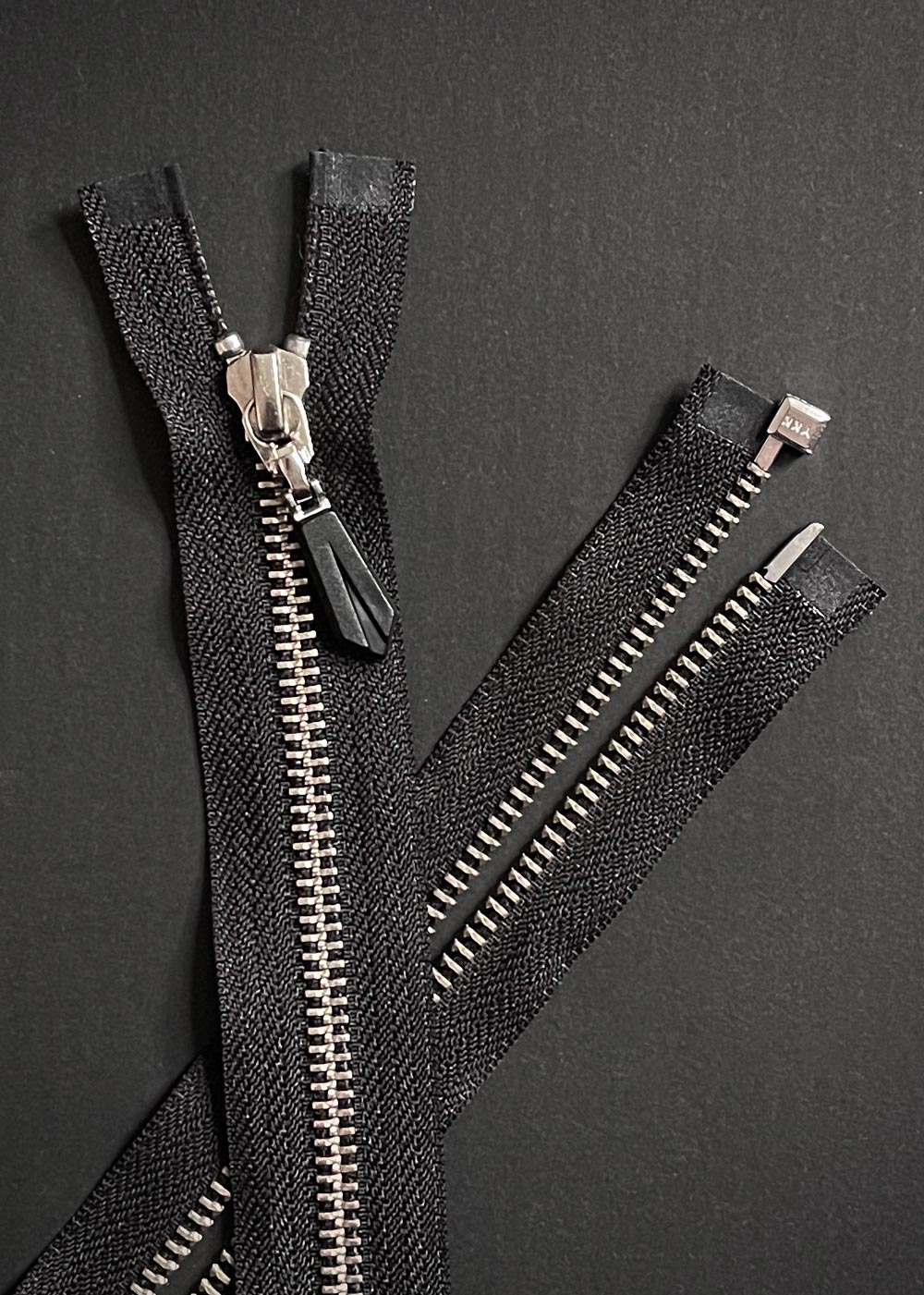 ️YKK, Open Ended Zip. #5 Nickel. Black – Miss Maude