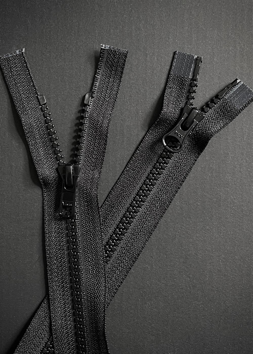 ️YKK, Two Way Open Ended Zip. #5 Vislon. Black – Miss Maude